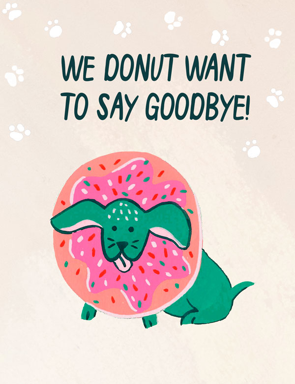 Group Ecard: Donut Goodbye Card
